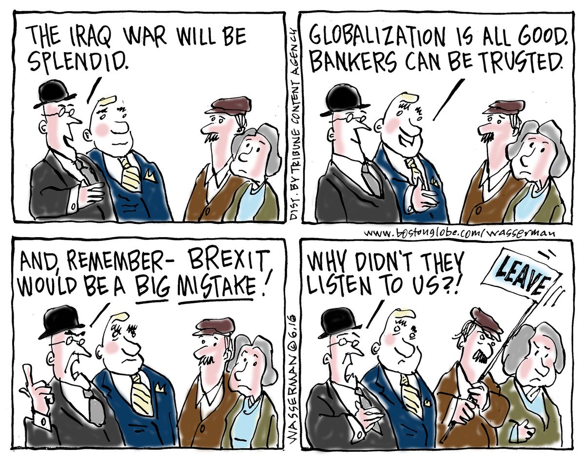 Political cartoon World Brexit and voters | The Week