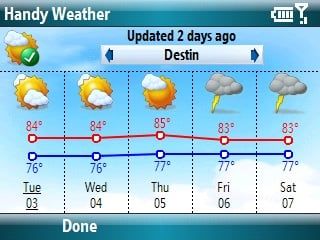 Review: Handy Weather for WM Smartphone - Week o' Weather Apps ...