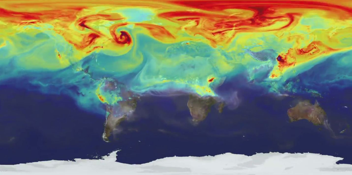 Watch Carbon Pollution Spread Across the Planet | Live Science
