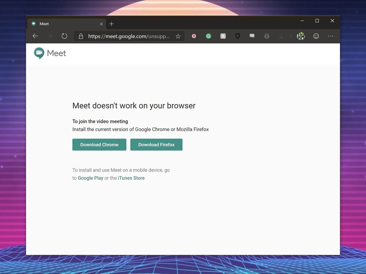 Microsoft Edge with Chromium suddenly stops working with Google Meet ...