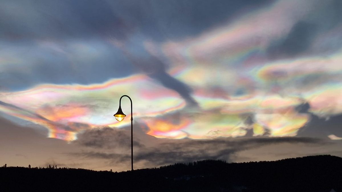 Extremely rare 'rainbow clouds' light up Arctic skies for 3 days in a ...
