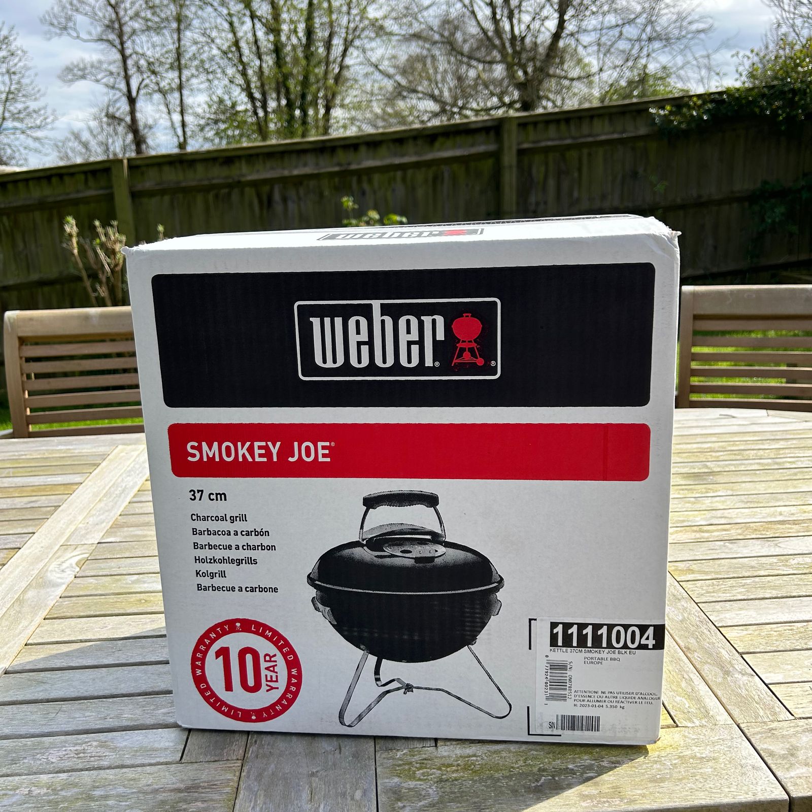 Weber Smokey Joe Charcoal Barbecue 37cm review | Ideal Home