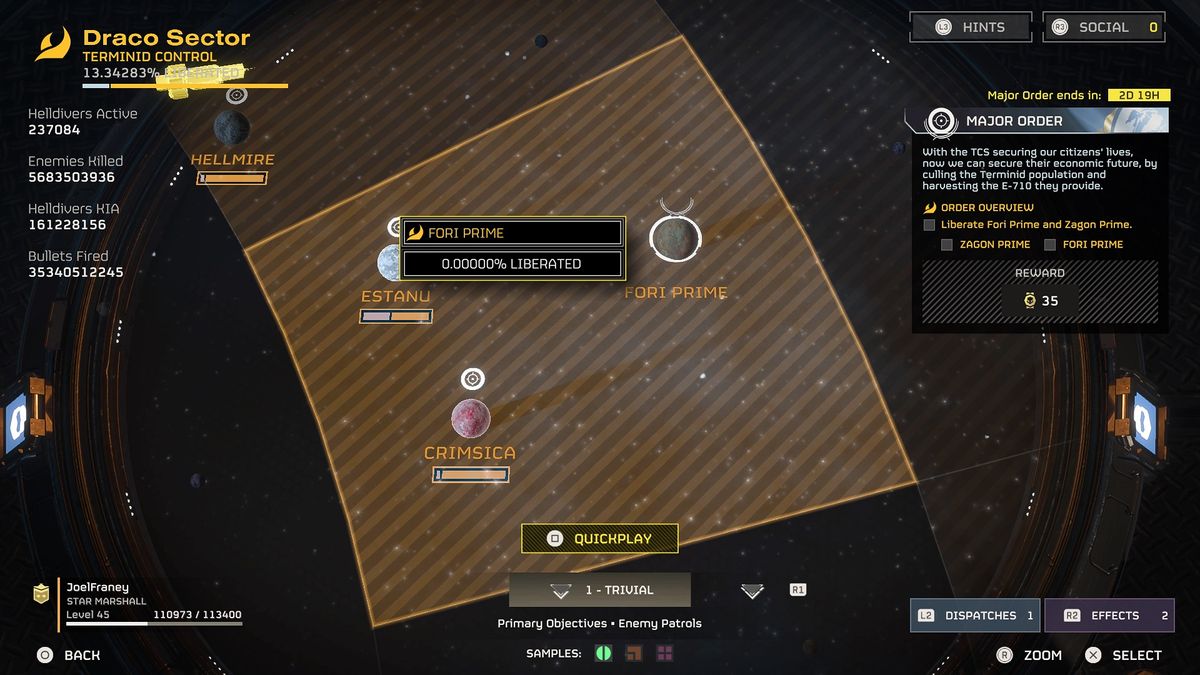 How to Liberate Fori Prime and Zagon Prime in Helldivers 2 | GamesRadar+