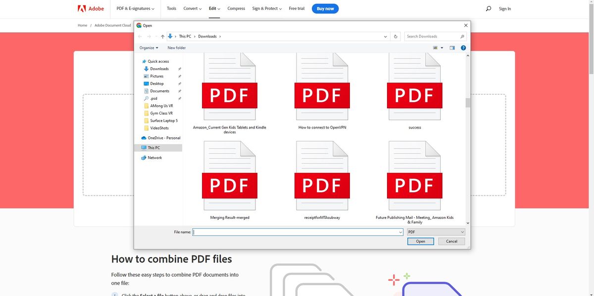 How To Combine PDFs Merge Your Files Into One Document Laptop Mag
