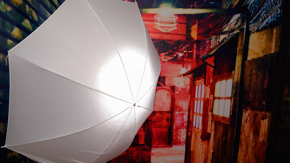 Use a printed backdrop to do a location shoot from your own home ...