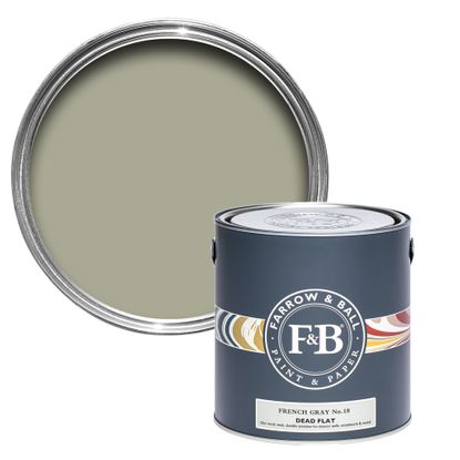 Farrow & Ball's French Gray is a soothing gray-green paint | Homes and ...