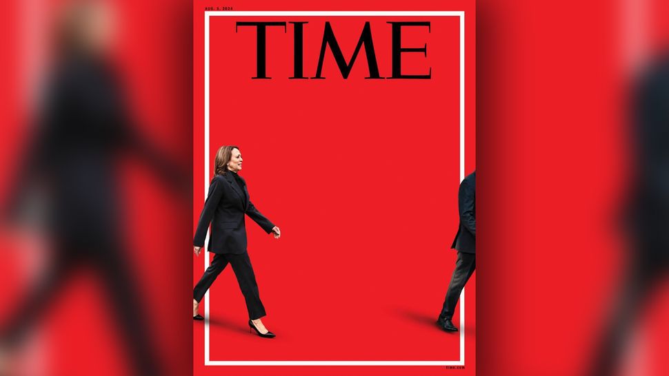Kamala Harris replaces Joe Biden in iconic Time Magazine cover design ...
