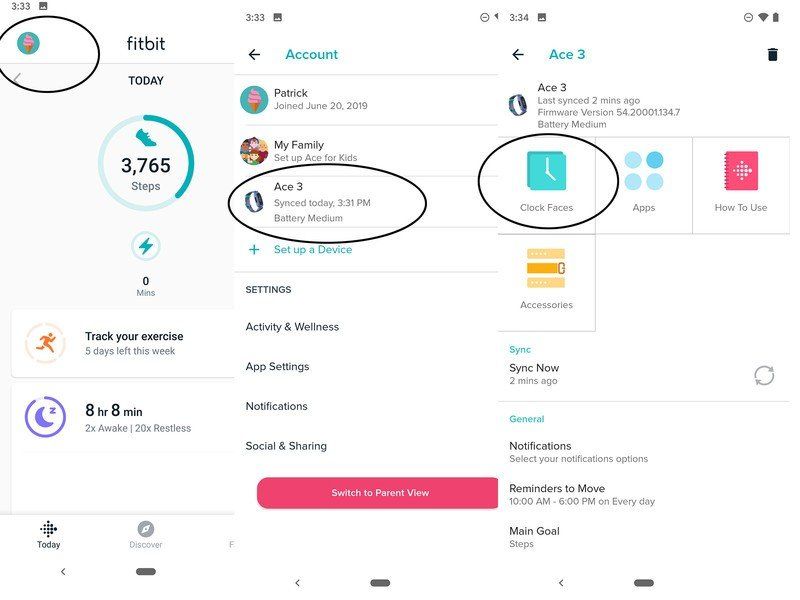 How to enable Minions animated clock faces on the Fitbit Ace 3 ...