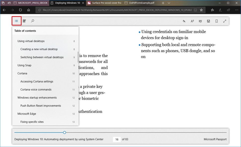 How to use Microsoft Edge's reading features in Windows 10 April 2018 ...
