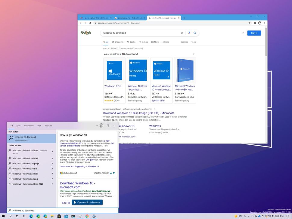 How to replace Bing with Google or another engine for Windows 10 Search ...
