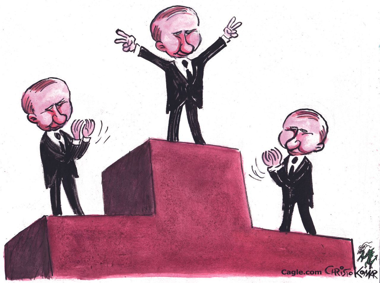 5 predictably funny cartoons about the Russian election results | The Week