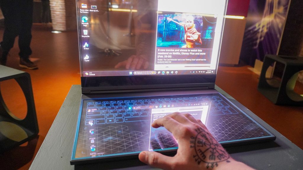 Lenovo ThinkBook Transparent Display Laptop concept hands-on review ...