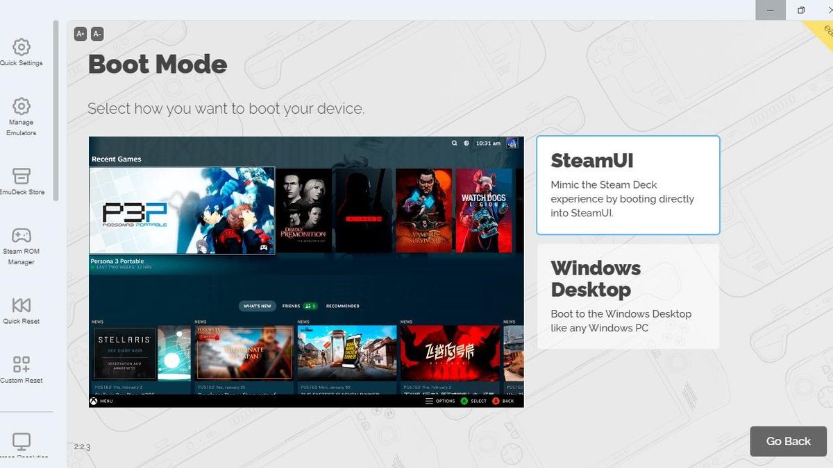 How to boot the ASUS ROG Ally to SteamUI with EmuDeck | Windows Central