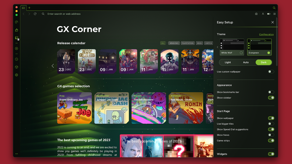 Opera GX has a Christmas easter egg for you - alongside making videos crisper | TechRadar