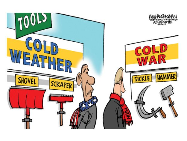 Political cartoon Cold War Obama Russia Putin | The Week