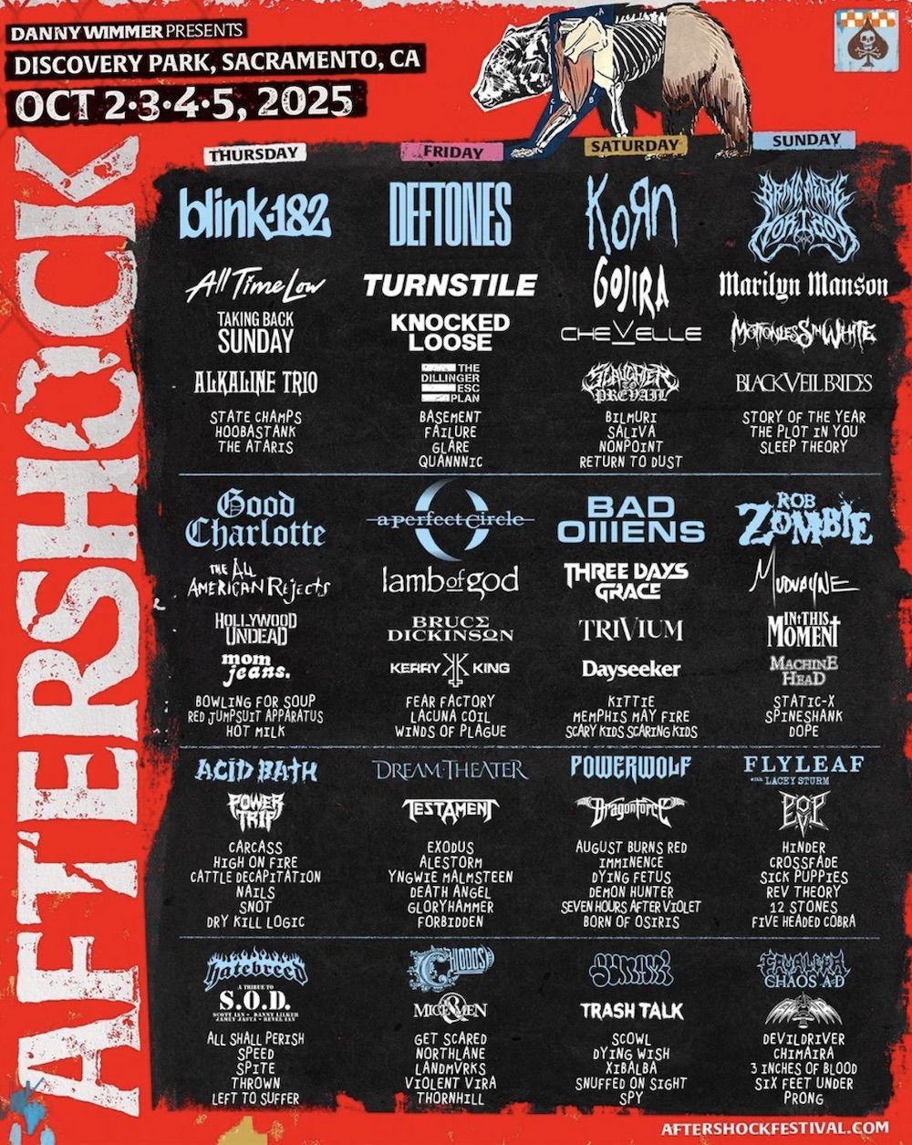 Bring Me The Horizon, Korn, Deftones and A Perfect Circle among over ...