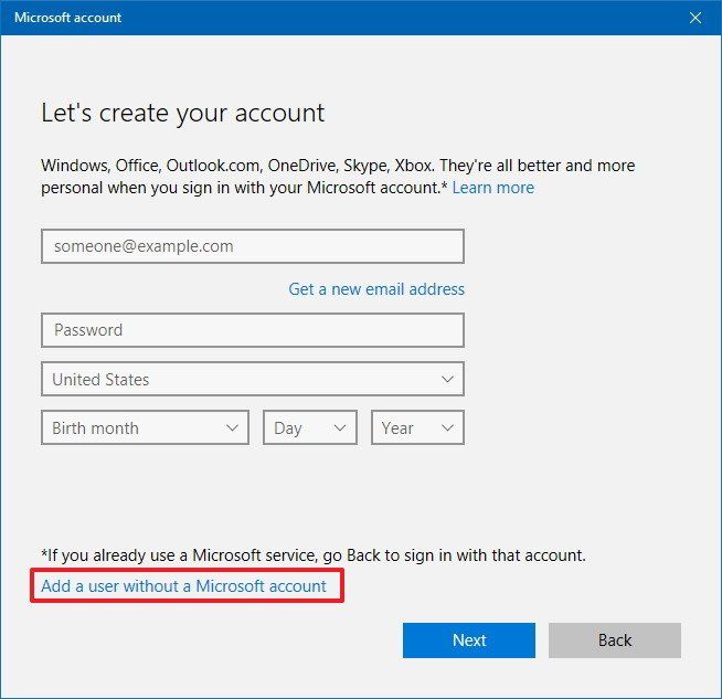 How to create a Windows 10 account with a custom name using your ...