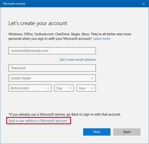 How to create a Windows 10 account with a custom name using your ...