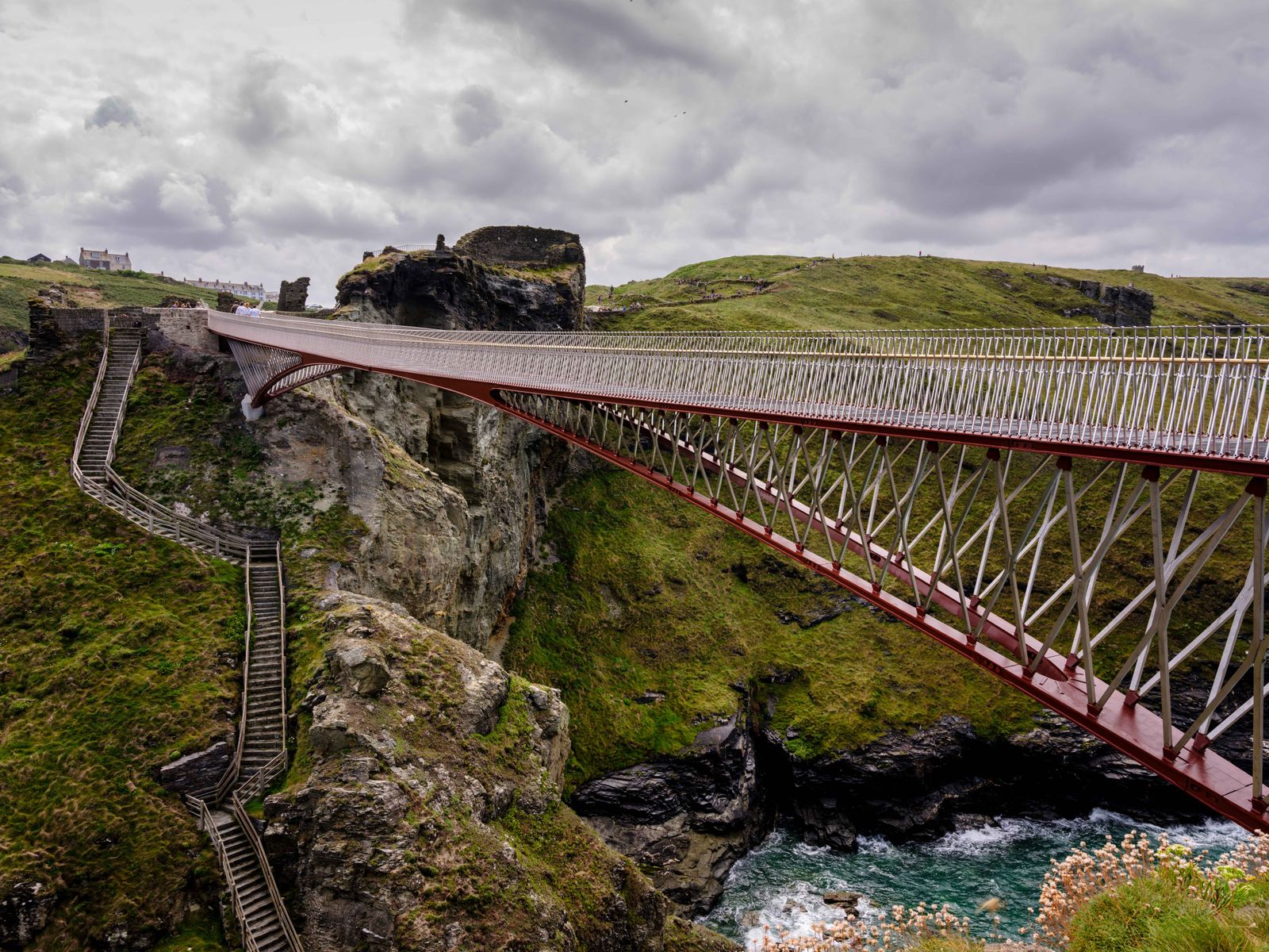 Tintagel's new bridge: Dramatic, contentious and finally open to ...