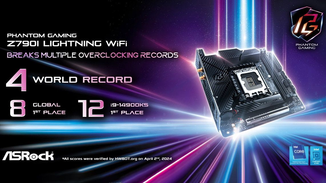 Splave uses ASRock's new Z790I Lightning WiFi motherboard to set ...