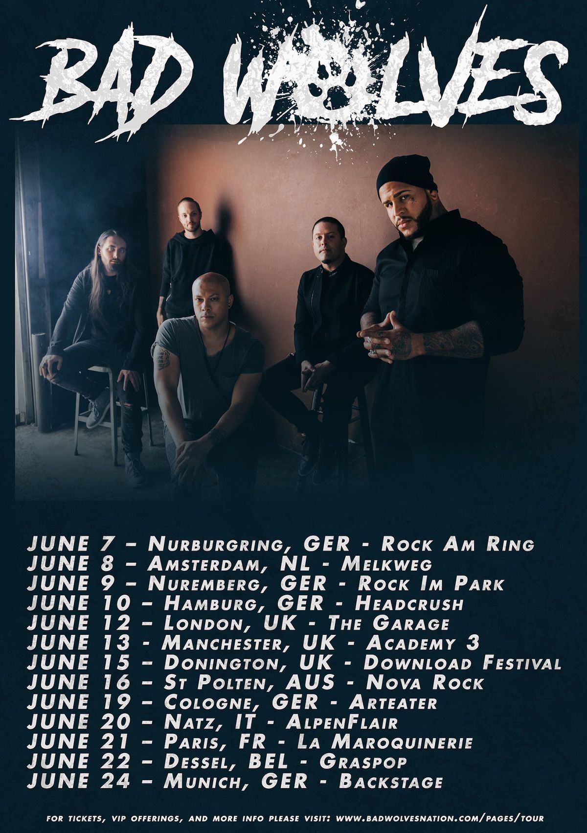 Tommy Vext and Bad Wolves announce European summer tour | Louder
