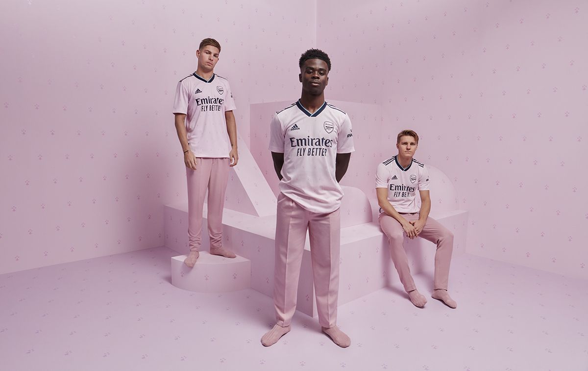 New pink Arsenal third kit released: Gunners release groundbreaking new ...