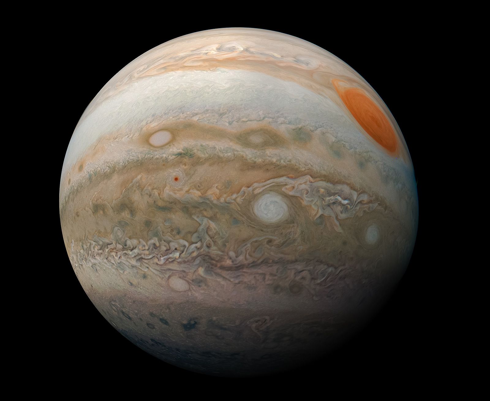 Behold! Jupiter Is a Breathtaking 'Marble' in This NASA Juno Photo | Space