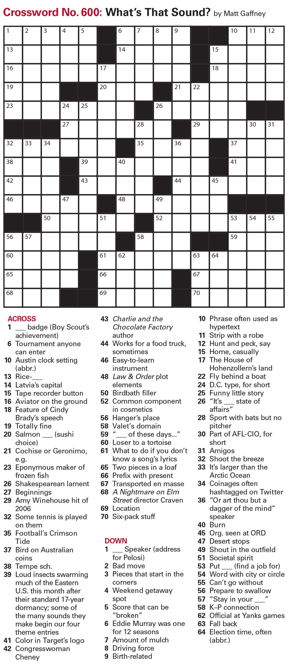 Puzzles: Interactive Crossword - Issue: December 10, 2021 | The Week
