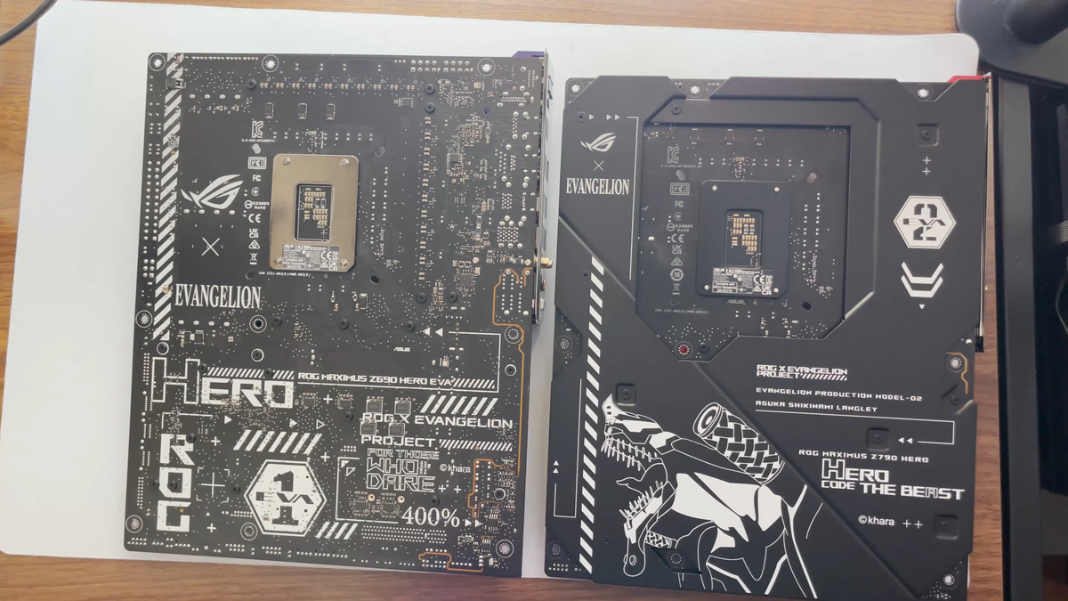 Asus ROG Maximus Z790 Hero EVA-02 Evangelion Motherboard Spoils Cool Theme With Spelling Error ...