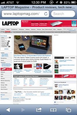 How to View Full Screen Web Pages Using Safari in iOS 6 | Apple iOS 6 ...