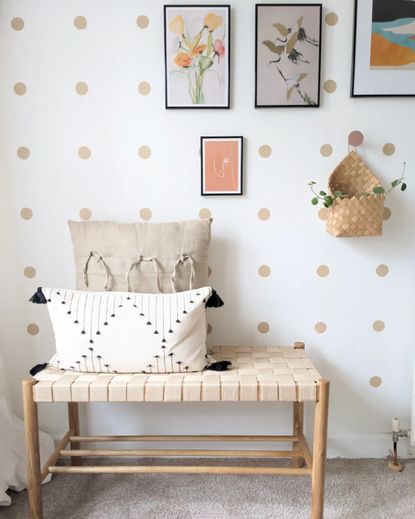 Easy polka dot accent wall: a 7-step DIY | Real Homes