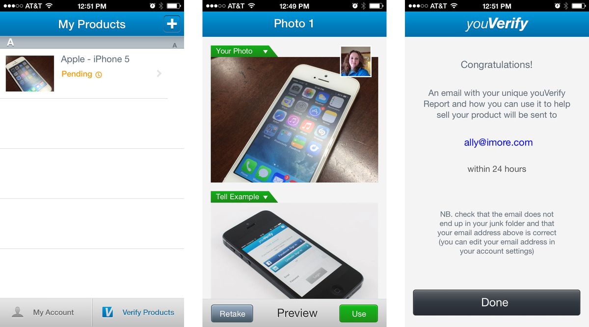 youVerify for iPhone helps reassure buyers that your items are the real ...