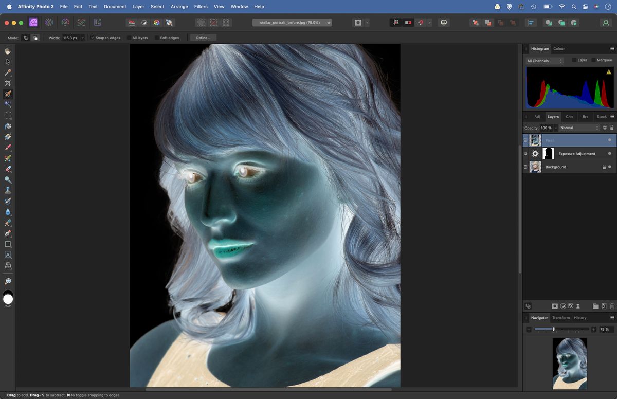You HAVE to try this "star child" portrait effect in Affinity Photo ...