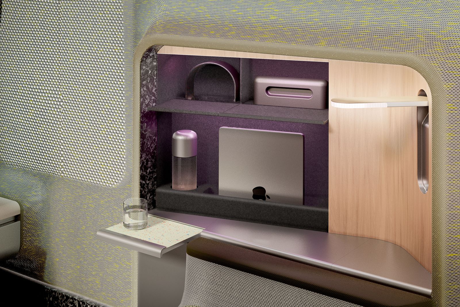 Caon Design Office reshapes airline seats with Woolmark | Wallpaper*