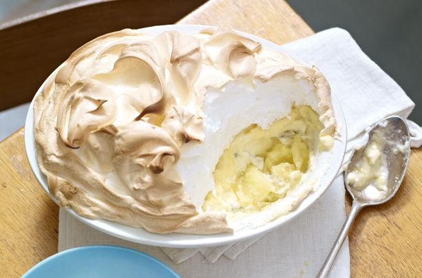 Apple and custard meringue pudding | Dessert Recipes | GoodtoKnow