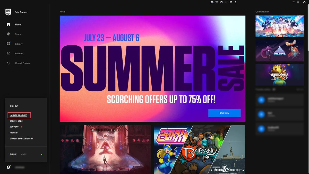 How to change your Fortnite password in the Epic Games Launcher | TechRadar