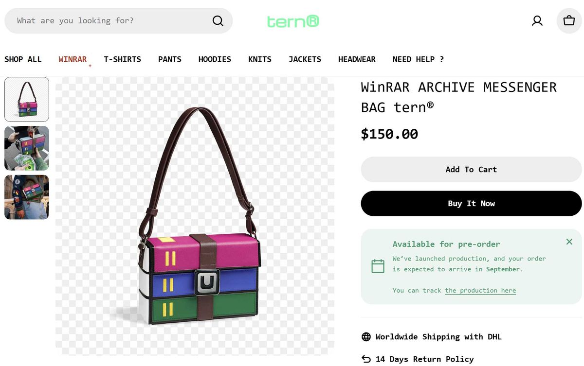 Truly ‘iconic’ WinRAR Messenger bags are available — at $150, they cost ...