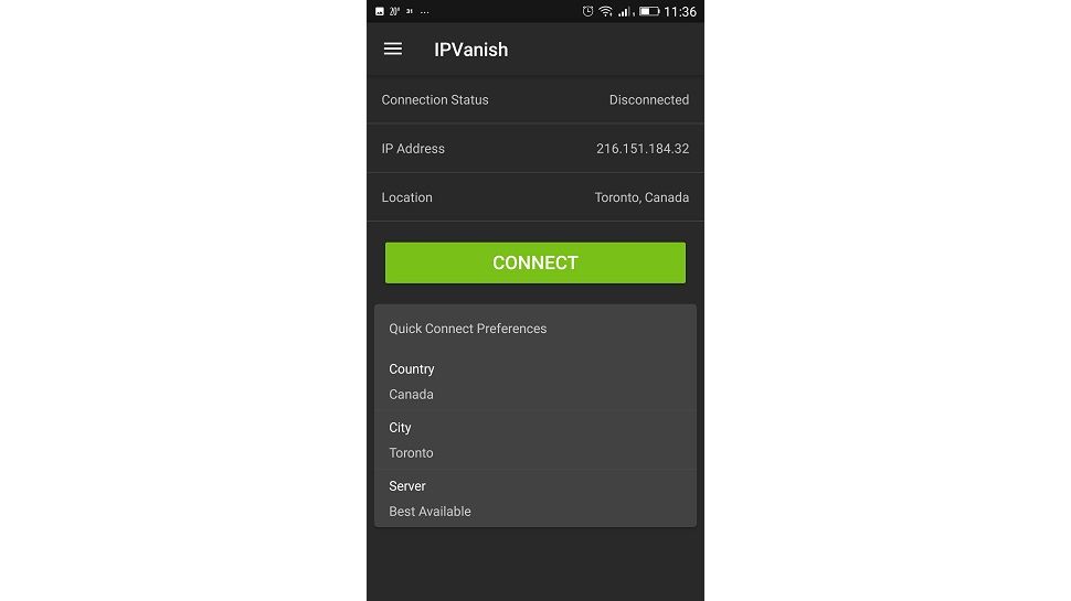 Here's how to connect to an IPVanish server on Android | TechRadar
