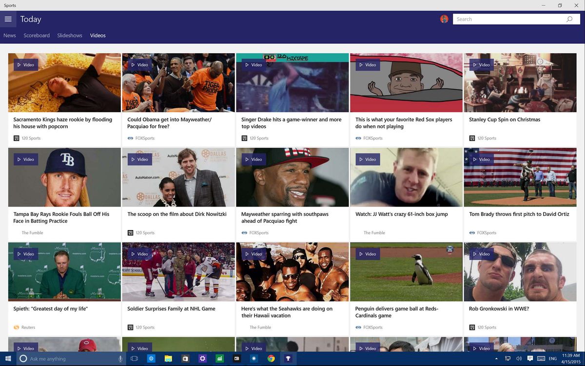 Windows 10 build 10056 unveils updated MSN apps with new UI and ...