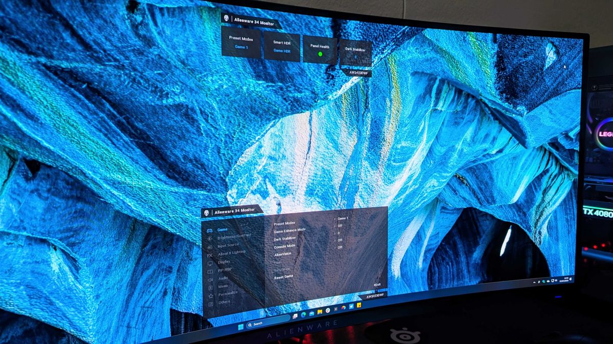 Alienware AW3423DWF curved QD-OLED gaming monitor review | Windows Central