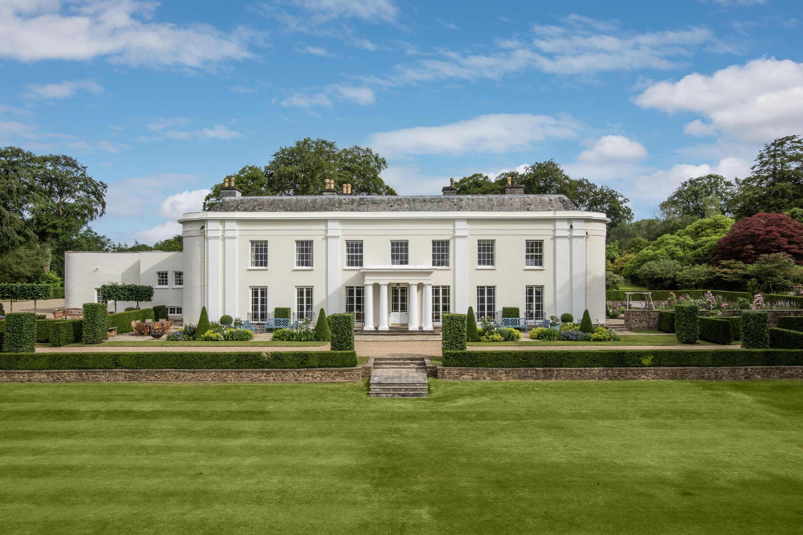 A pavilion, pool and pleasure gardens at this Devon country house 'with ...