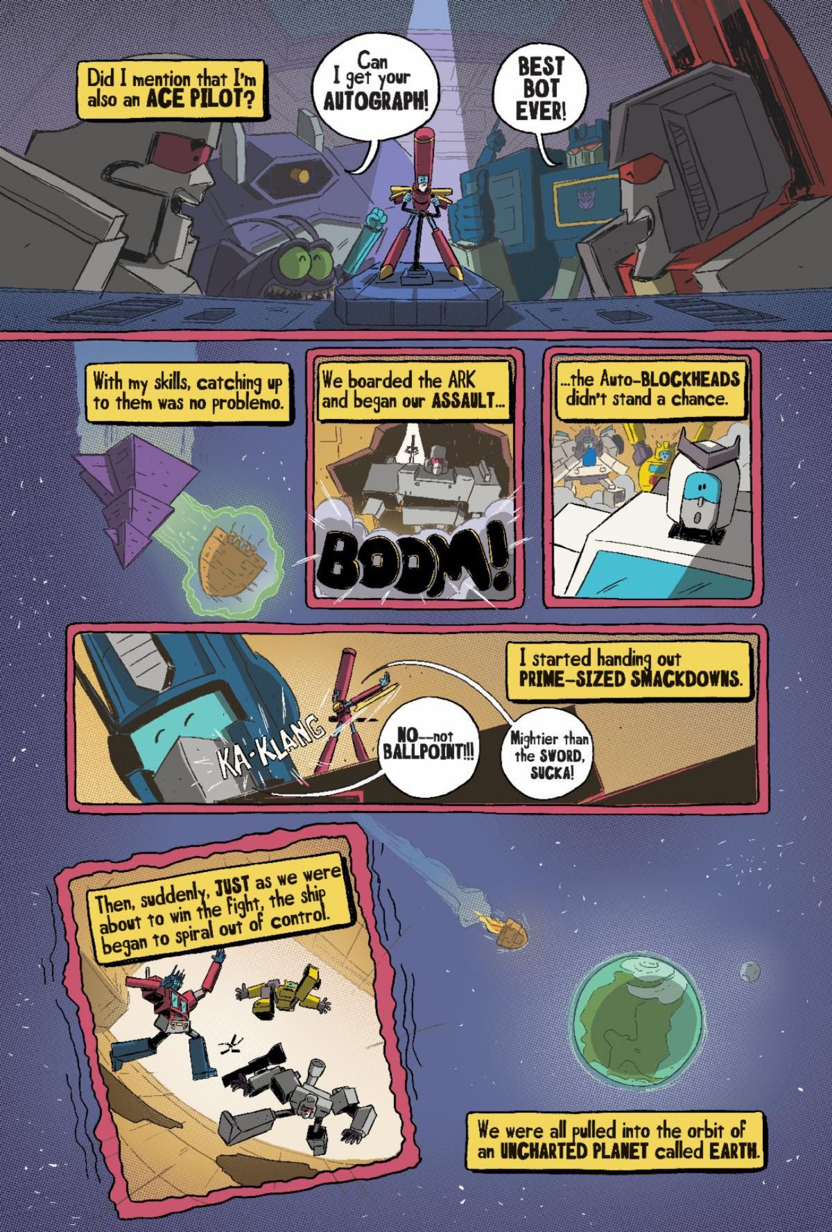 Meet the worst Transformer ever, a Decepticon named Ballpoint who turns ...