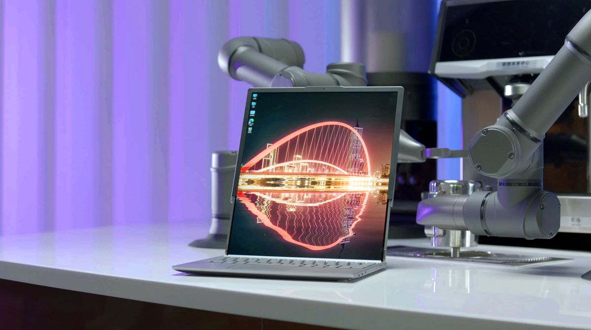 Lenovo unveils next-gen rollable laptop in the most meta way possible ...