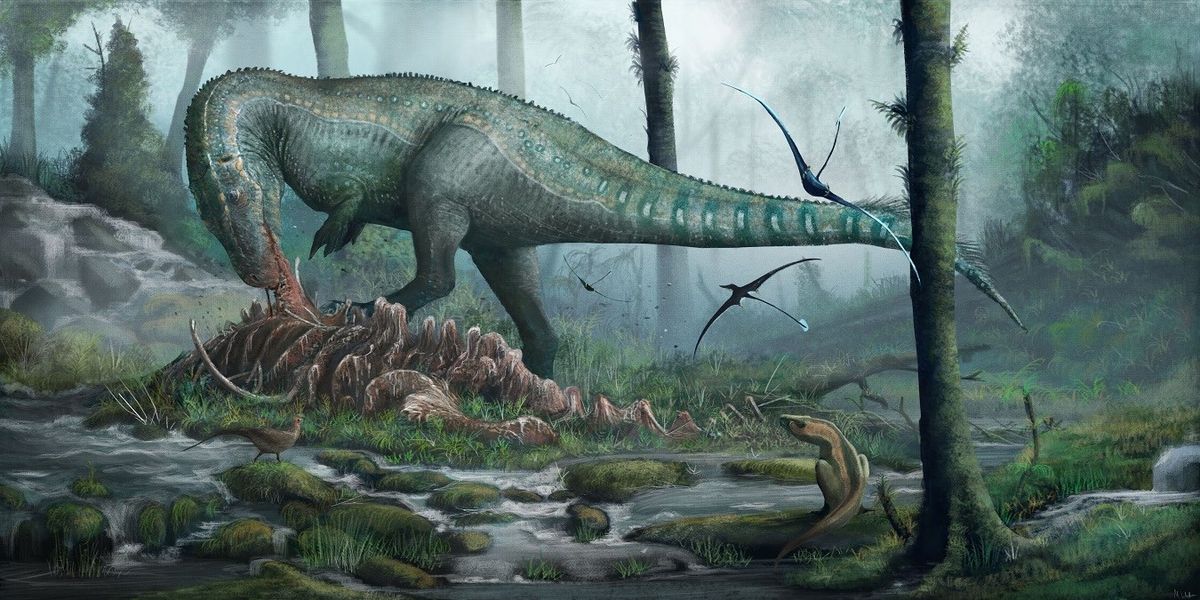 Rare Flying Reptile with Mouthful of Fangs Trolled Jurassic Skies ...