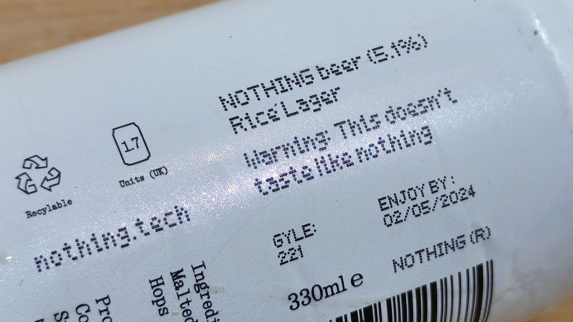 I tried Nothing Beer (5.1%) – it might be my favourite Nothing release ...