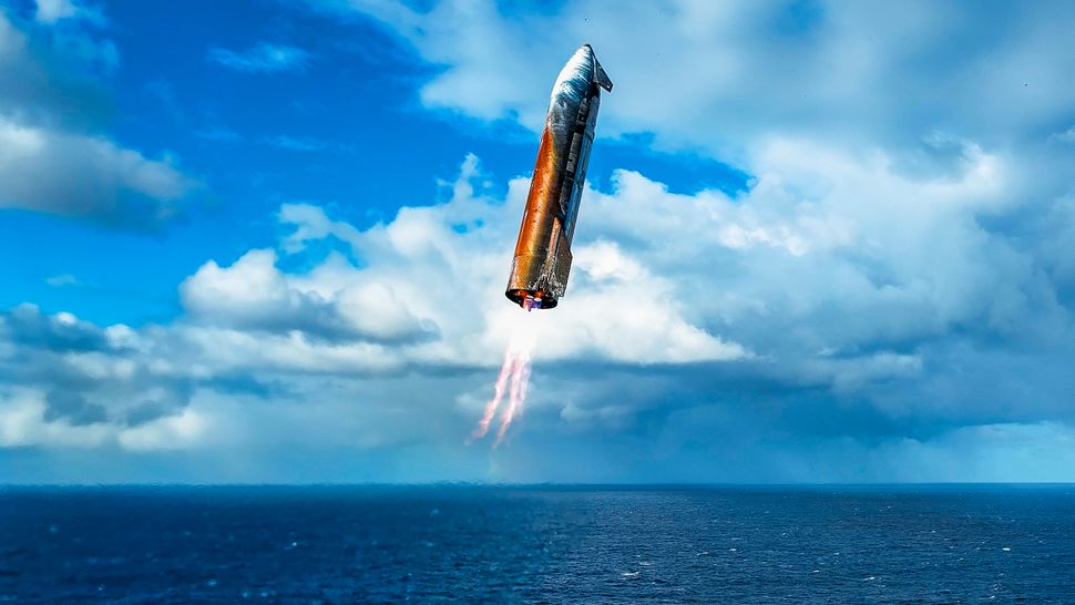 Watch a burnt and battered Starship splash down in Indian Ocean to wrap ...