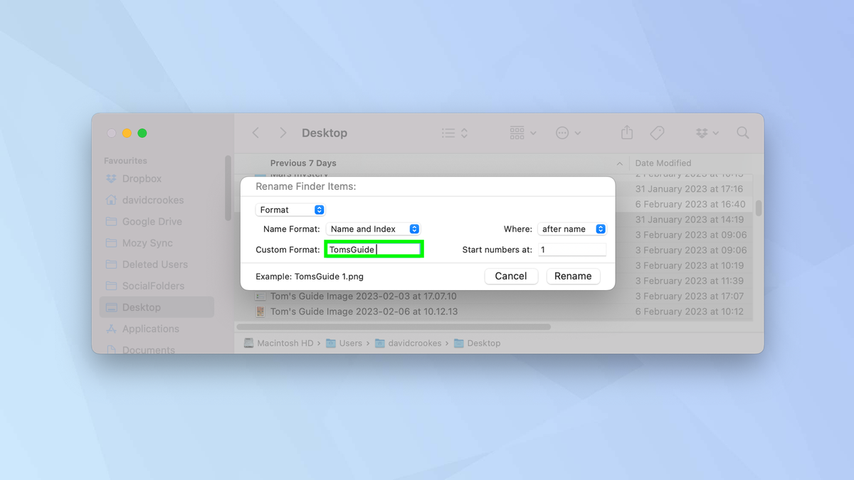 How to rename multiple files on Mac | Tom's Guide