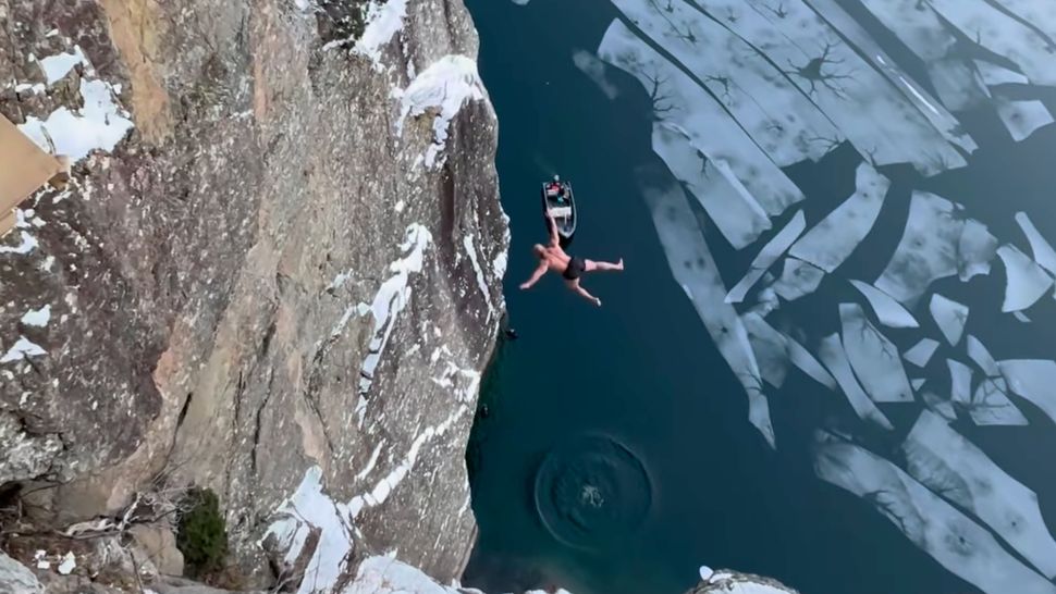 Watch wince-inducing footage of a Norwegian man attempting the belly ...