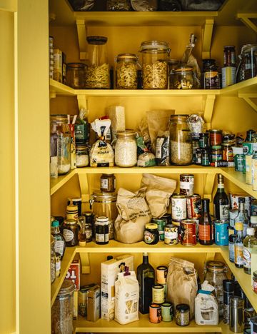 Colorful pantries are the new statement island | Homes and Gardens