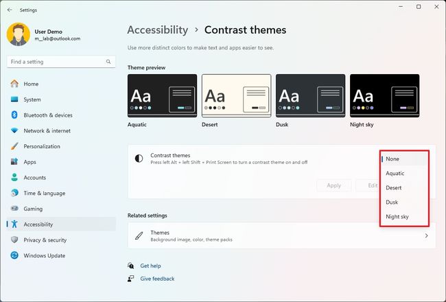 Set up high-contrast themes on Windows 11 | Windows Central